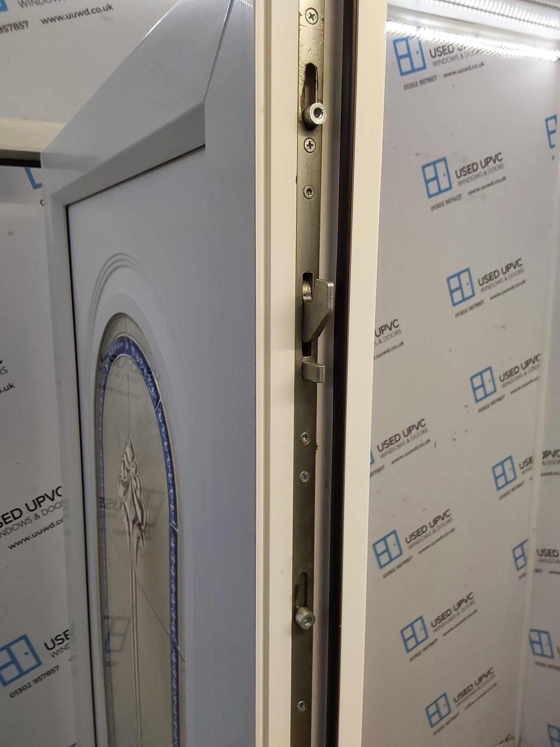 Used White Upvc Back Door 930mm x 2005mm C7D005 | Used UPVC Windows & Doors