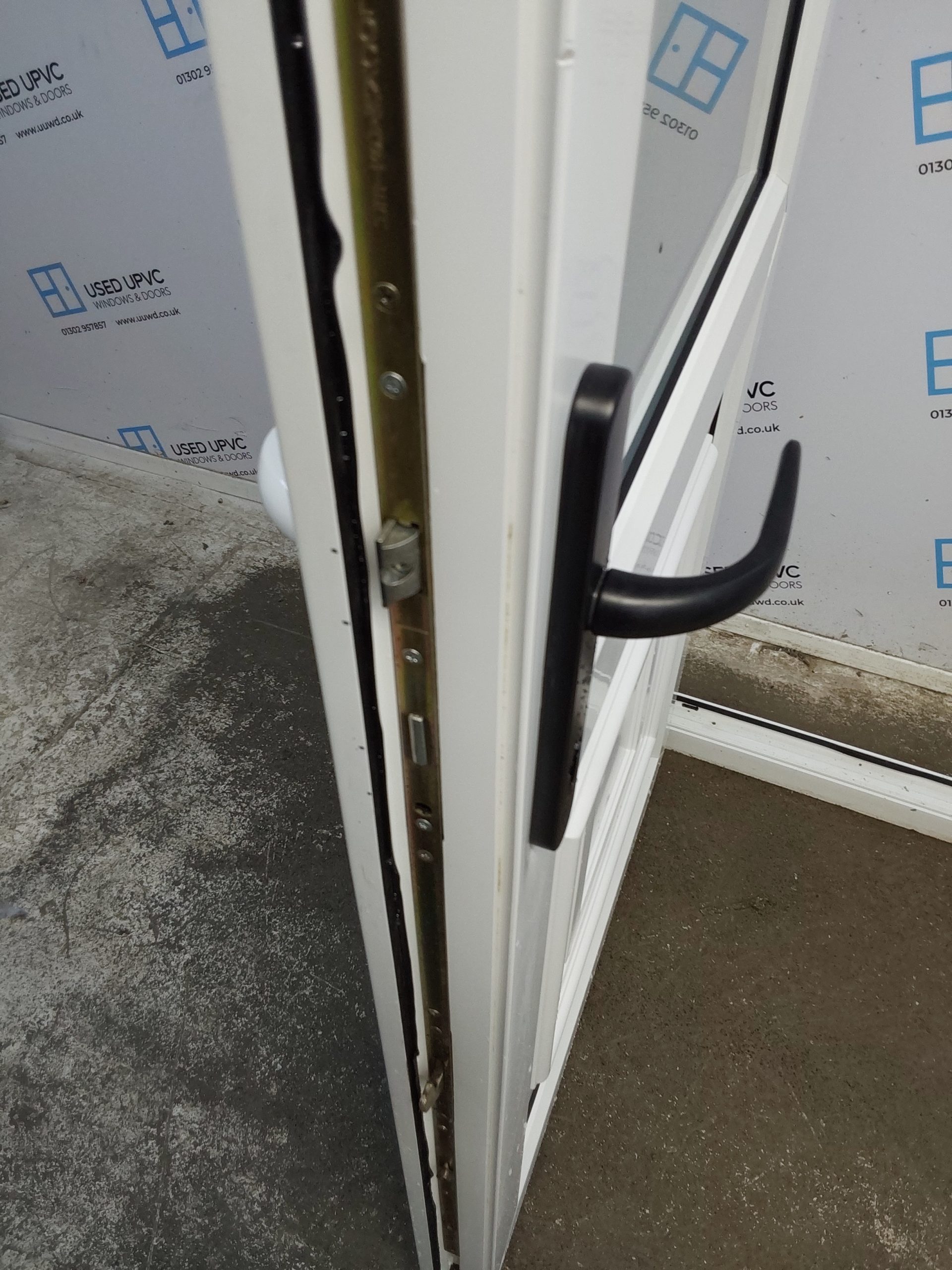 Used White Upvc Back Door 880mm x 1960mm C8D71 | Used UPVC Windows & Doors