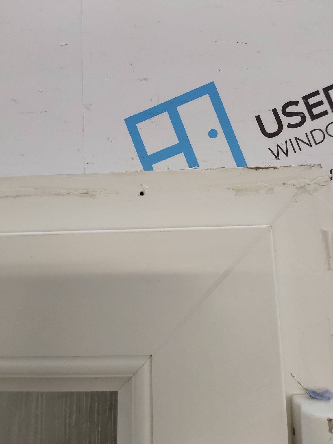 Used White Upvc Back Door 915mm x 2125mm C7D077 | Used UPVC Windows & Doors