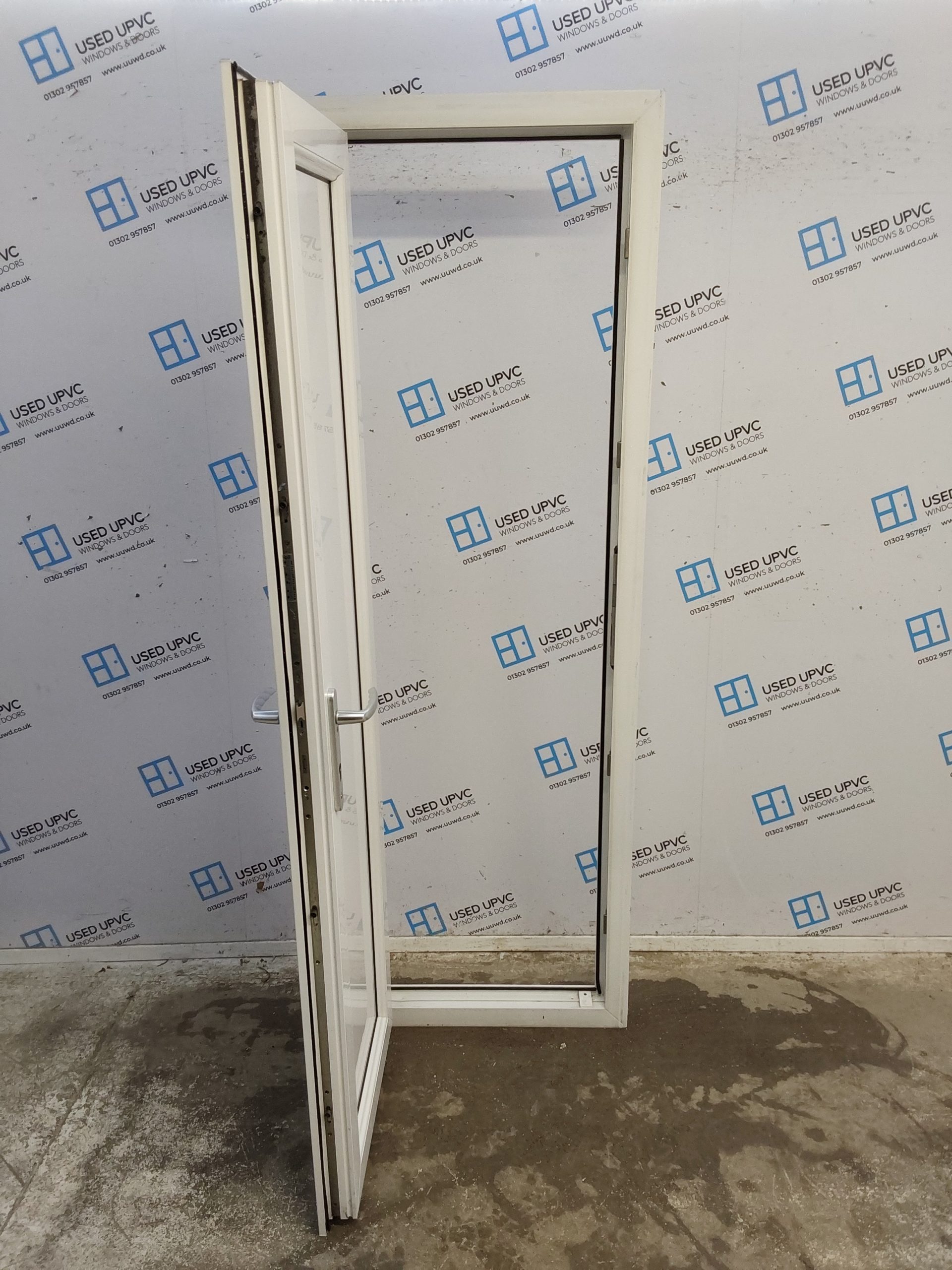 Used White Upvc Back Door (Outwards Opening) 700mm x 2060mm (Reduce To ...