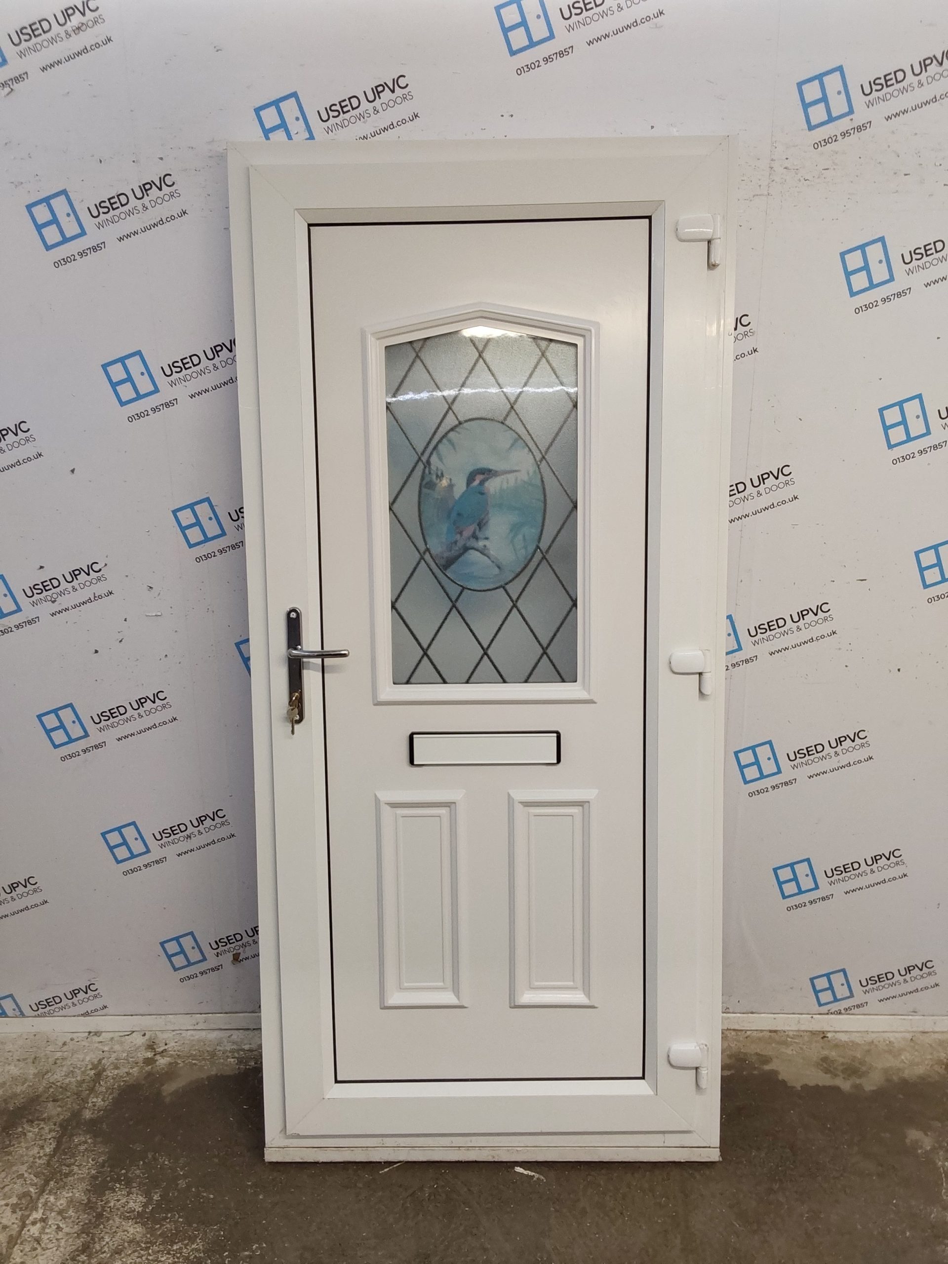 Used White Upvc Front Door 975mm x 2095mm (Reduce To 955mm) 0825 | Used ...
