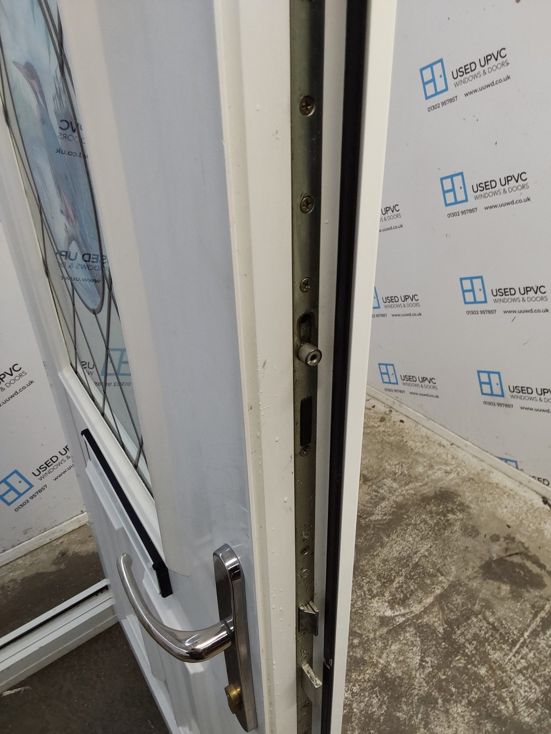 Used White Upvc Front Door 975mm x 2095mm (Reduce To 955mm) 0825 | Used ...