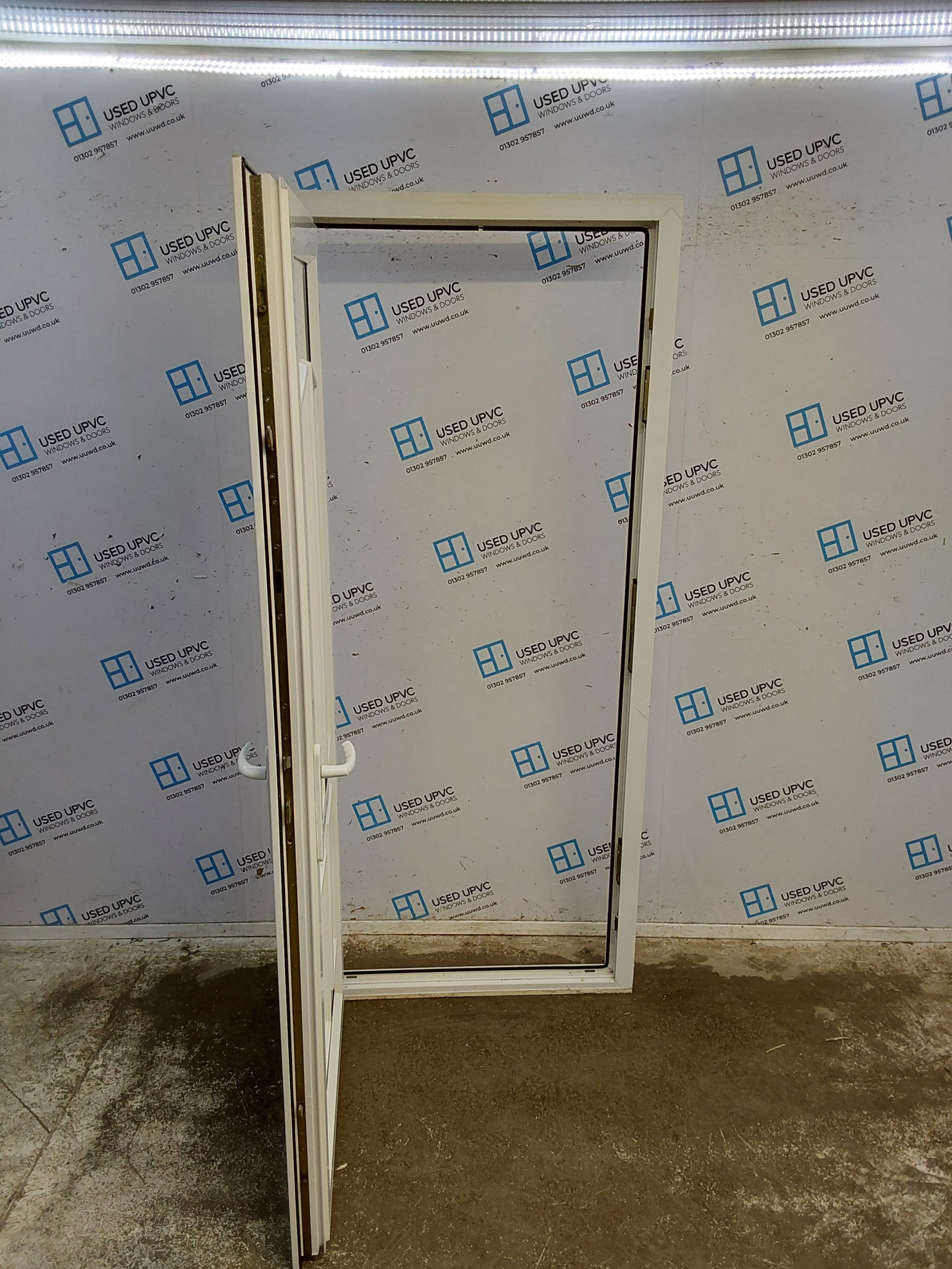 Used White Upvc Front Door 910mm x 2050mm (Reduce To 895mm) C7D005 ...