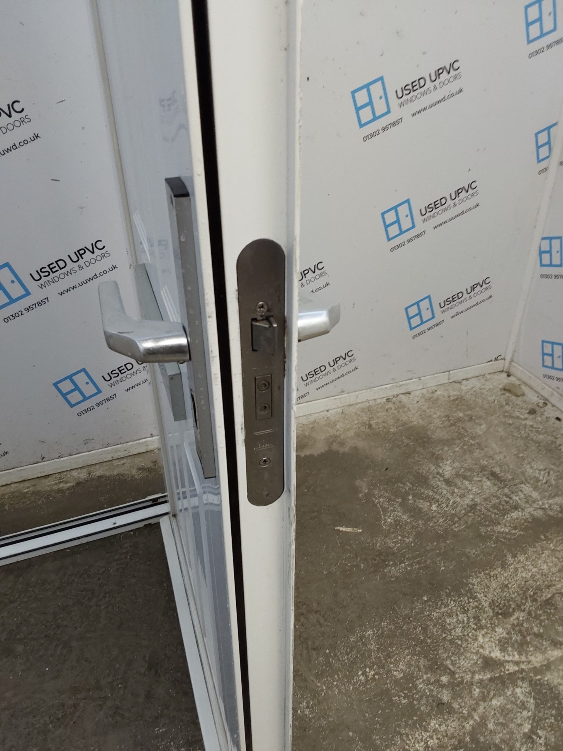 Used White Aluminium Front Door 855mm x 1960mm 0557 | Used UPVC Windows ...