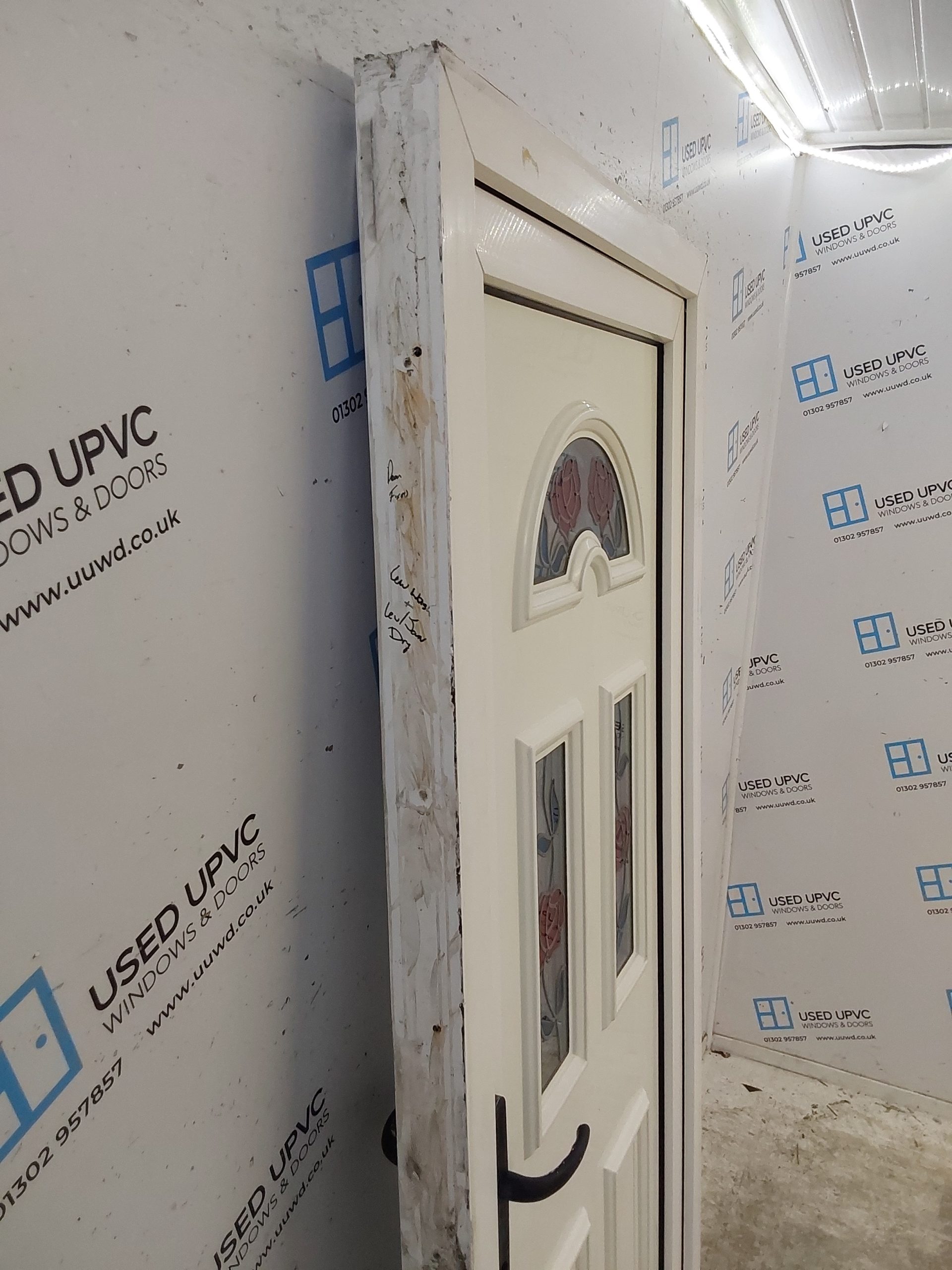 Used White Upvc Back Door 915mm x 1990mm 0094 | Used UPVC Windows & Doors