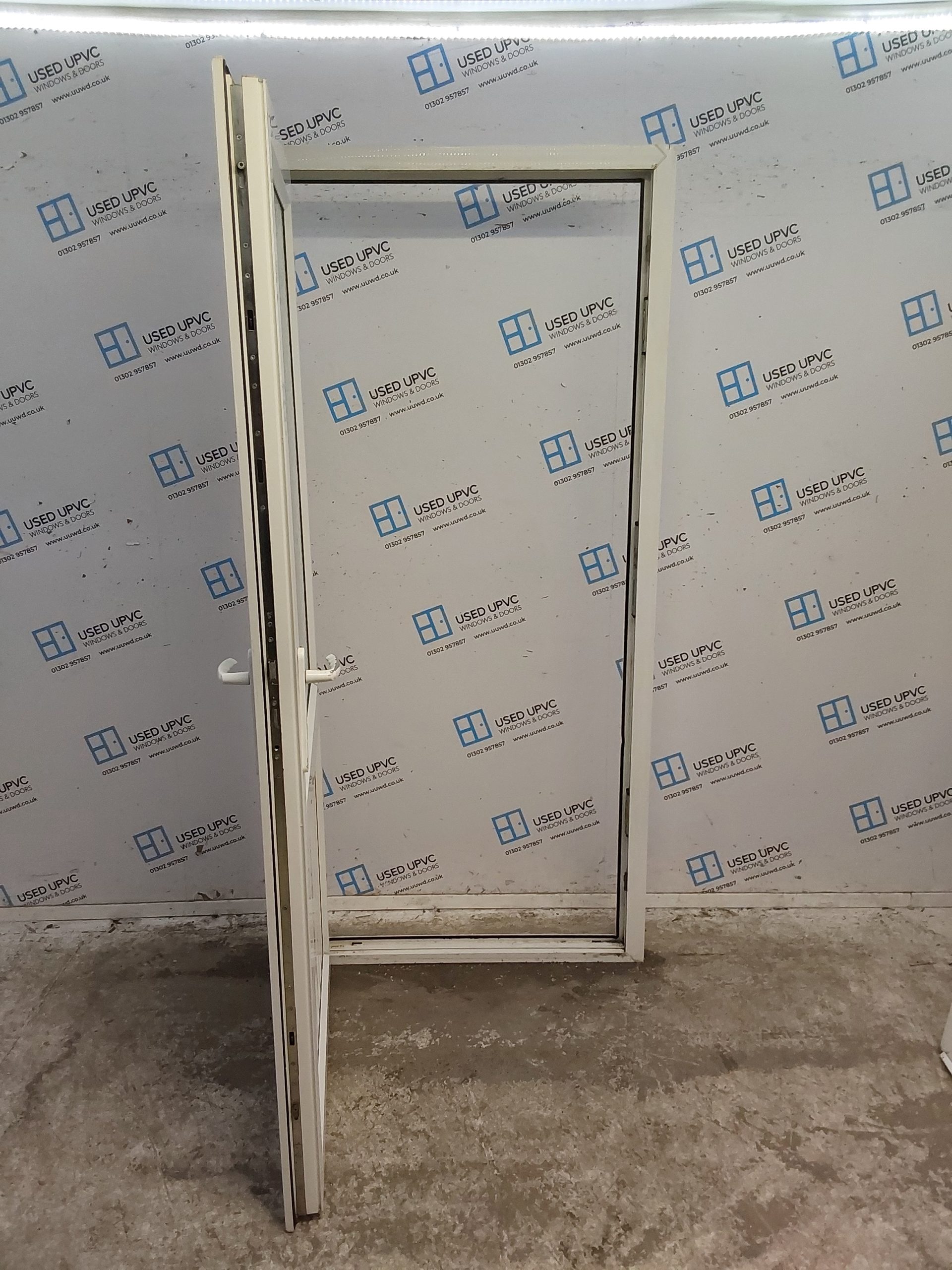 Used White Upvc Back Door 950mm x 2040mm 0042 | Used UPVC Windows & Doors