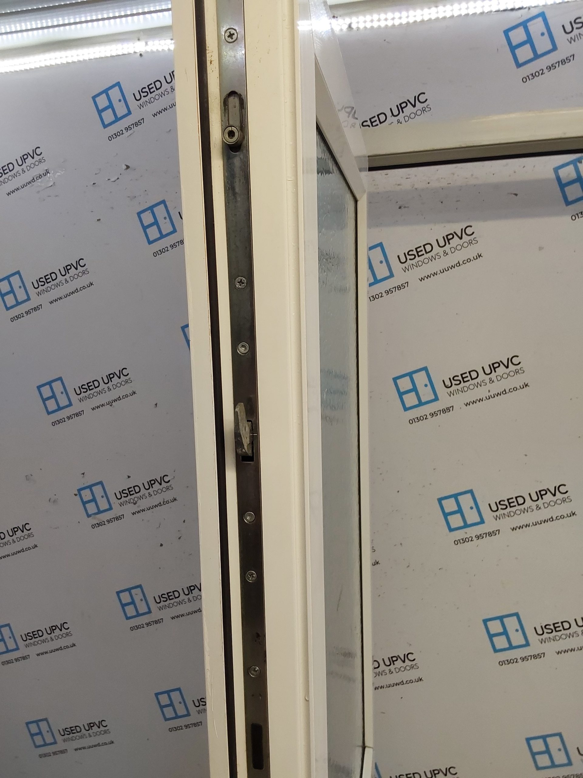 Used White Upvc Back Door 950mm x 2040mm 0042 | Used UPVC Windows & Doors