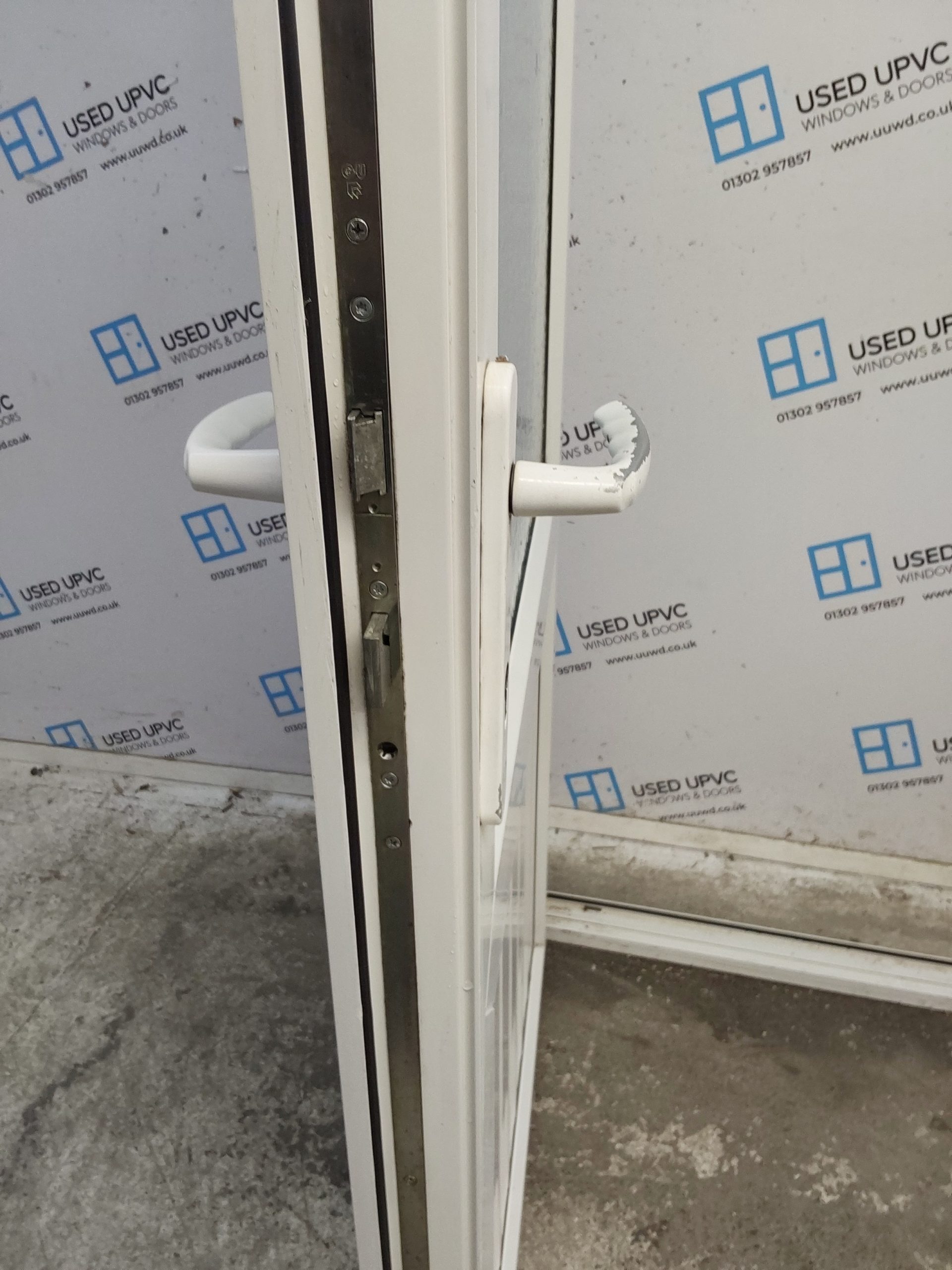 Used White Upvc Back Door 950mm x 2040mm 0042 | Used UPVC Windows & Doors
