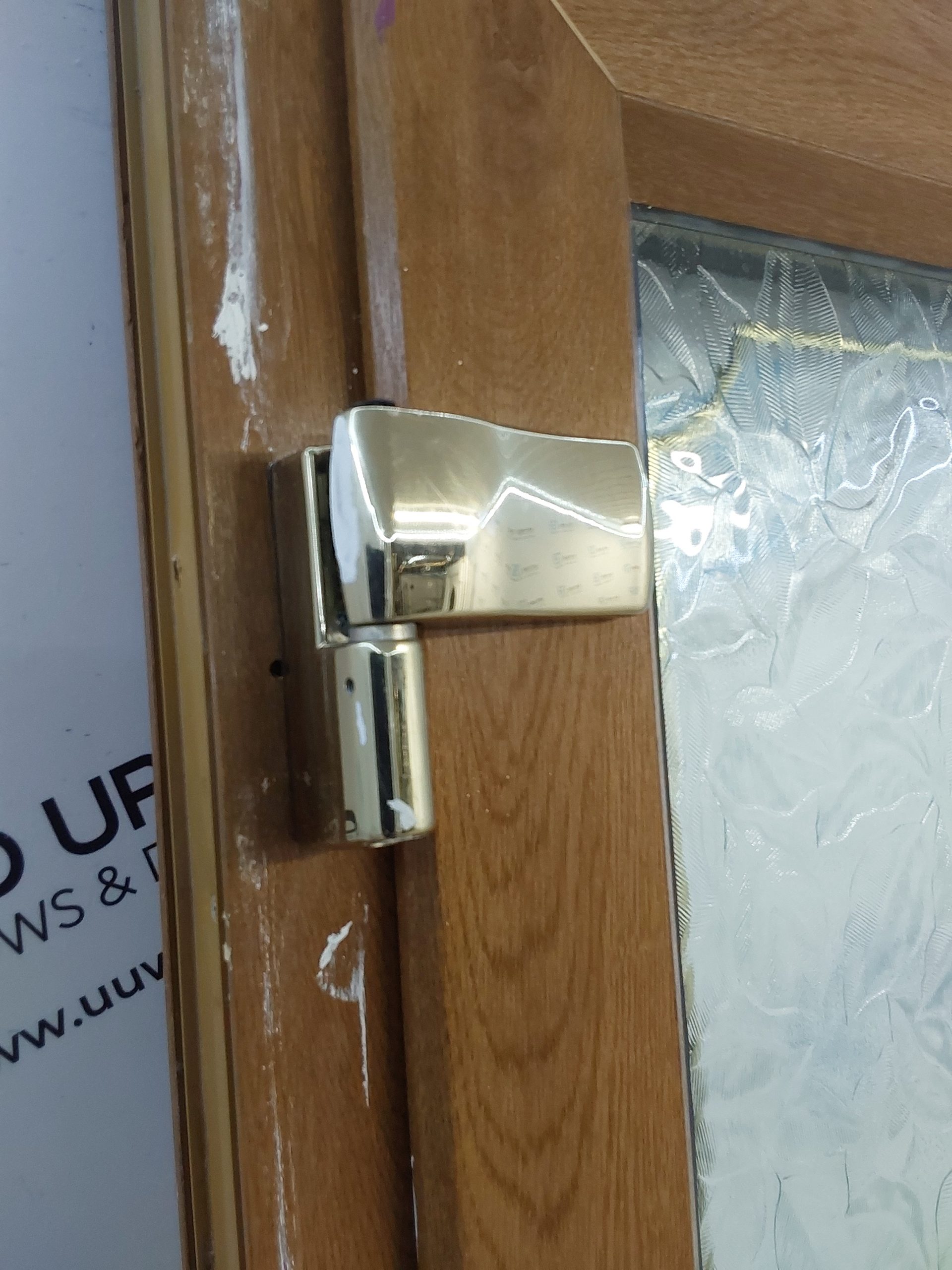 Used Oak Upvc Back Door 1000mm x 2060mm 0656 | Used UPVC Windows & Doors